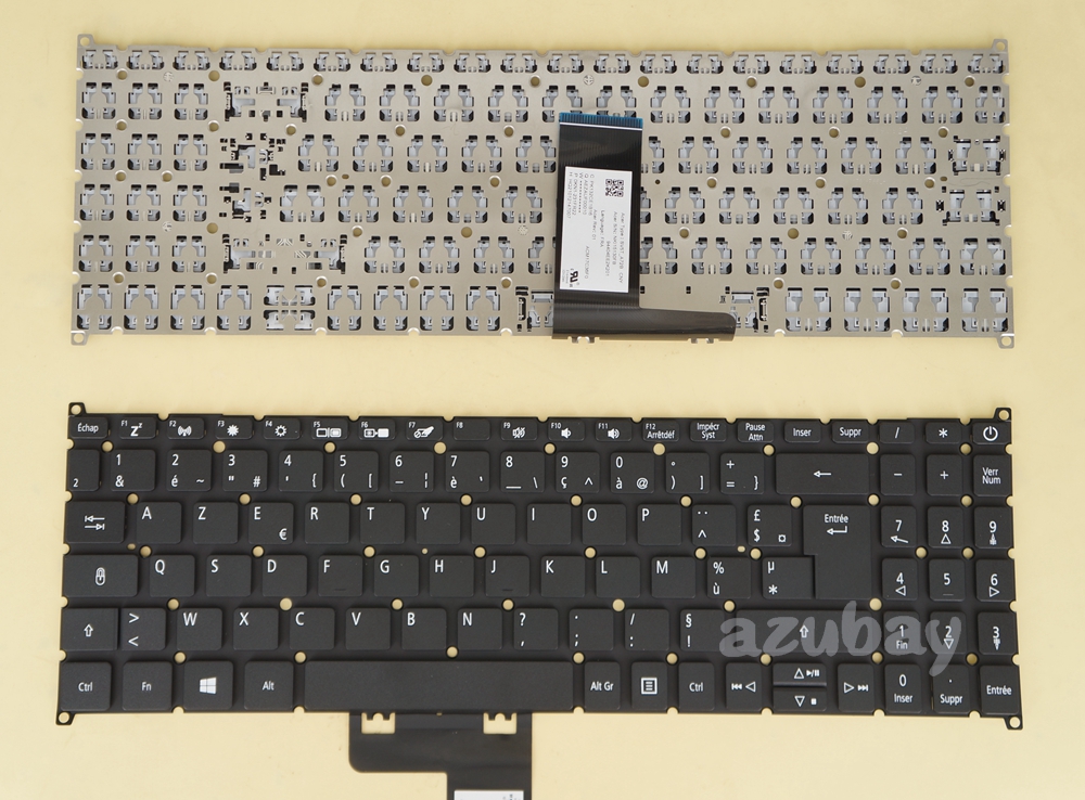 French Keyboard AZERTY Français Clavier for Acer Aspire A115-31 A315-22 ...