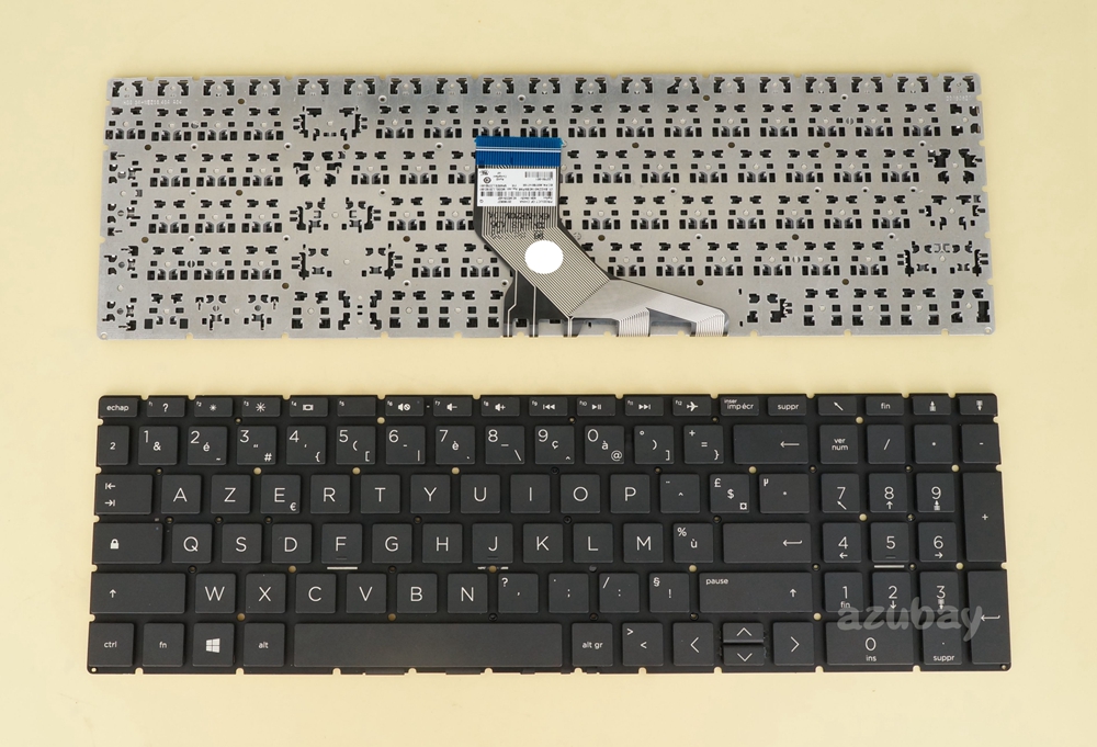 Azubay.com French Keyboard AZERTY Français Clavier for HP Home 15 ...