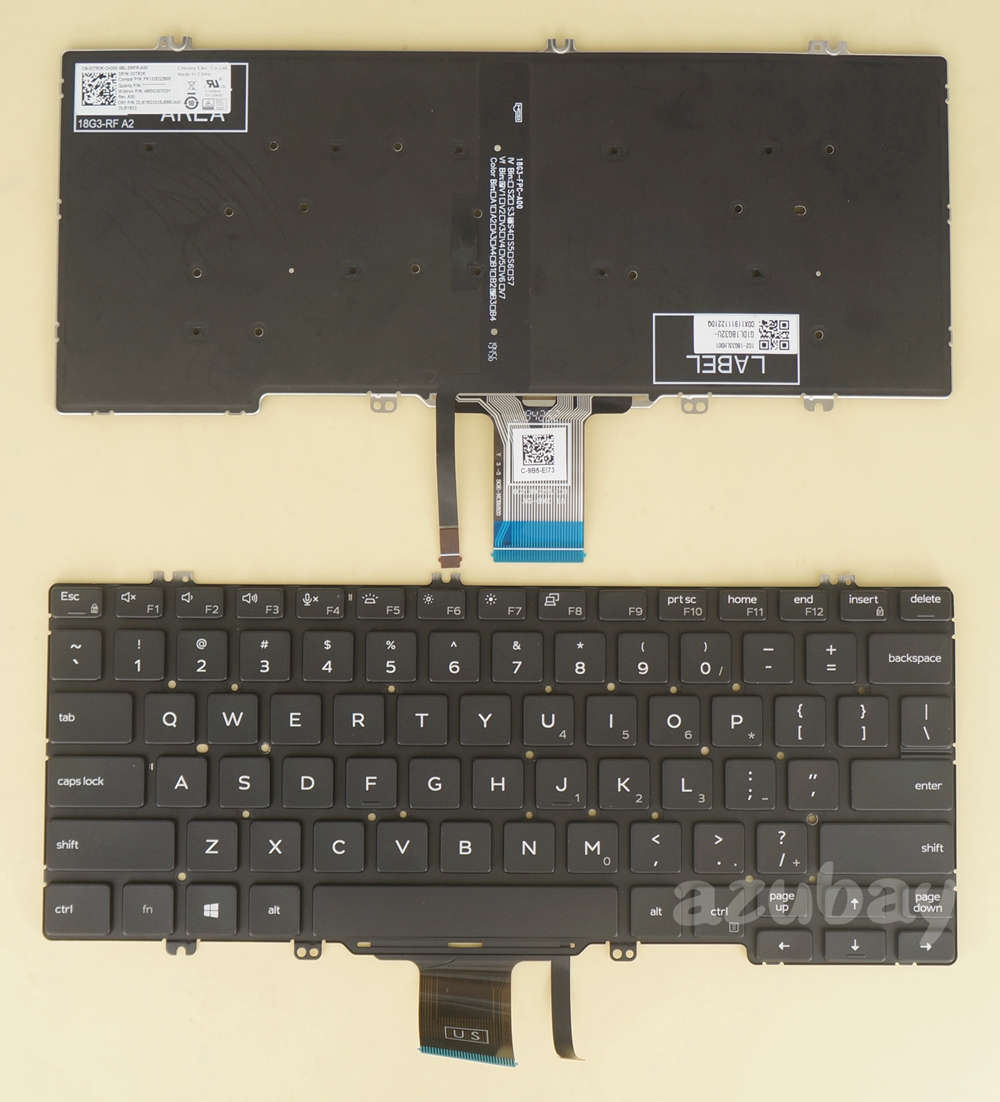 azubay.com US UI English Keyboard for DELL Latitude 5300 2 in 1 ...
