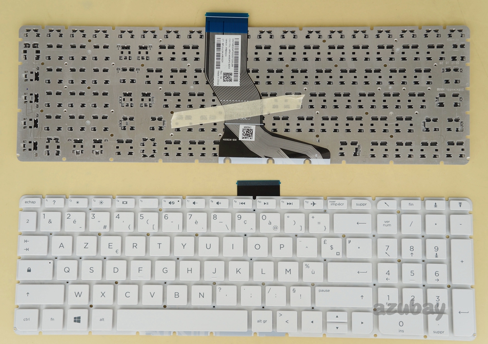 Azubay.com French Keyboard AZERTY Français Clavier for Laptop HP ...