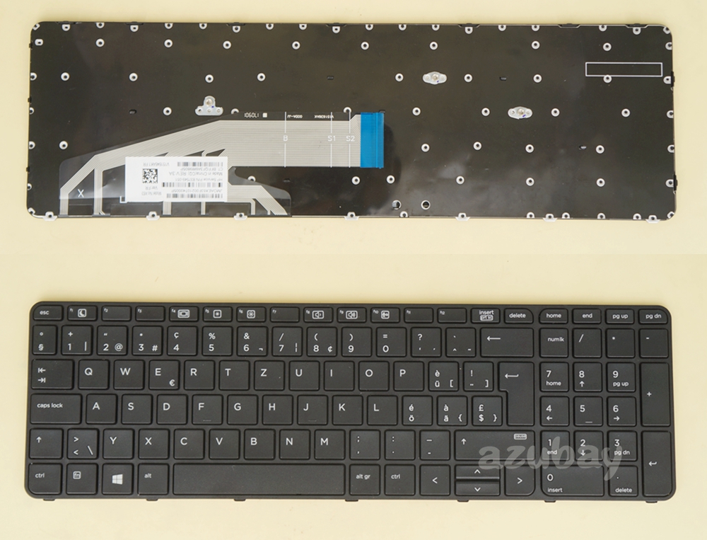 Swiss German CH SW QWERTZ Schweiz Tastatur Keyboard for HP Probook 450 ...