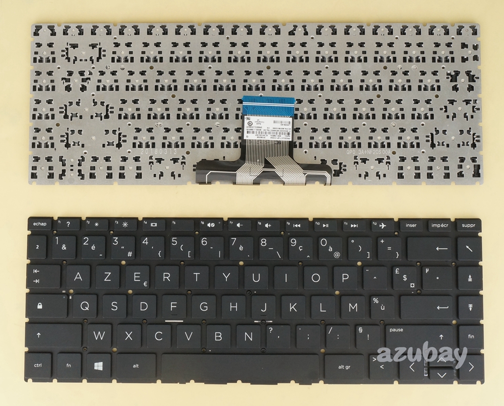 French Keyboard AZERTY Français Clavier for HP Home 14-ck 14-ck1000 14 ...