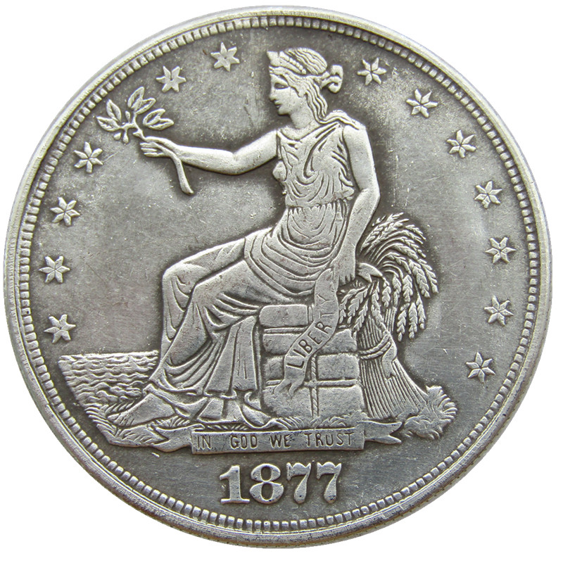 90% Silver US 1877S Trade Dollar Silver Copy Coin