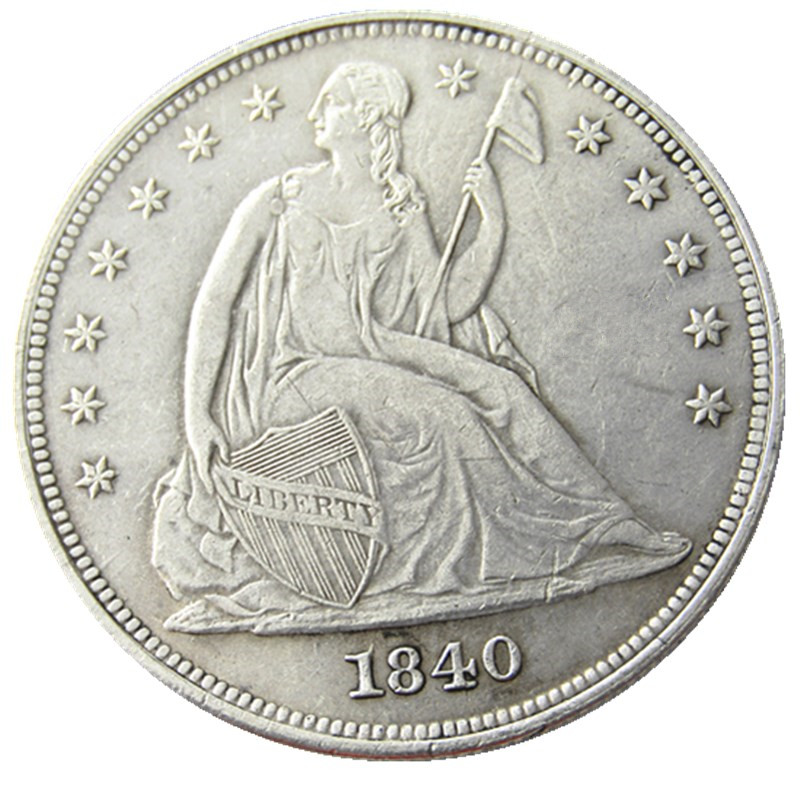 US 1840 Seated Liberty Dollar Coin