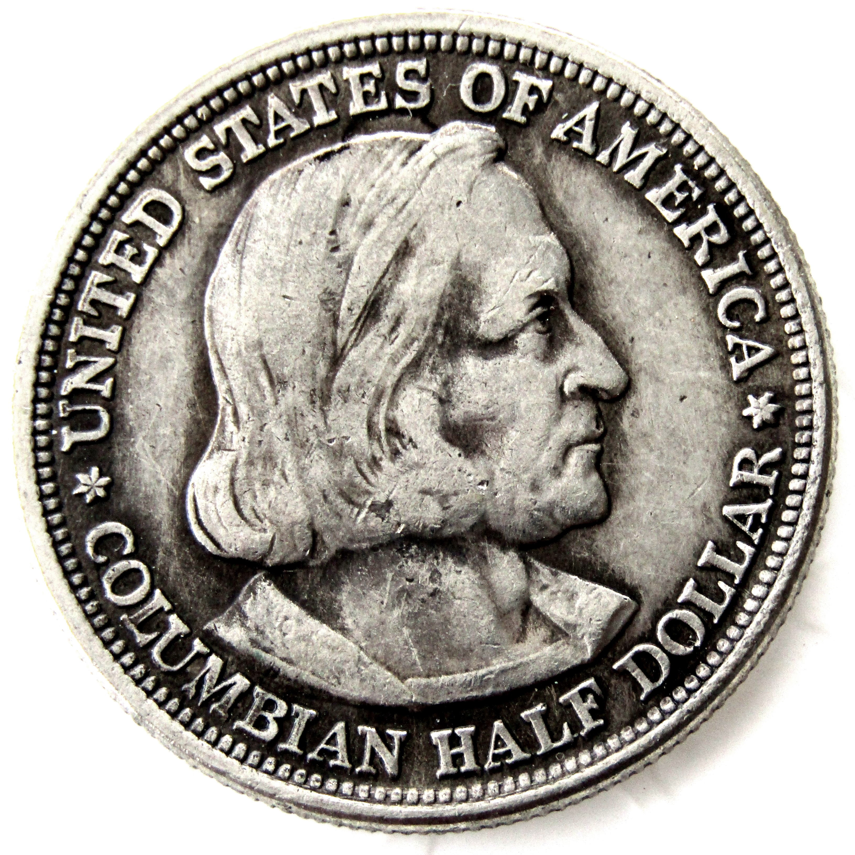 US 1893 Columbian Commemorative Half Dollar Silver Plated Copy Coin