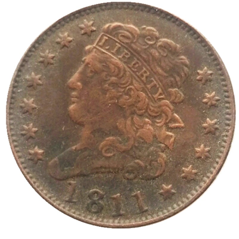 US Classic Head Half cents 1811 100% Copper Copy Coins