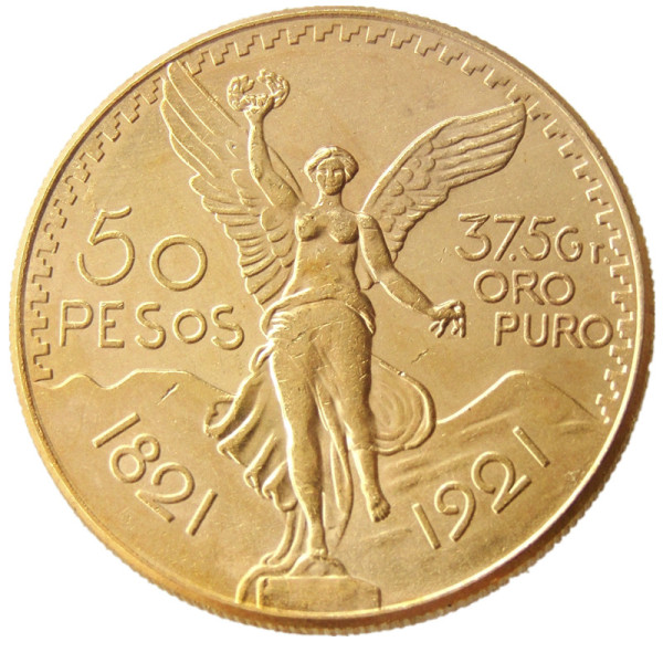 Mexico 1921 Gold Plated 50 Peso Gold Plated Copy Coin mexico-1921-gold-plated-50-peso-gold-plated-copy-coin