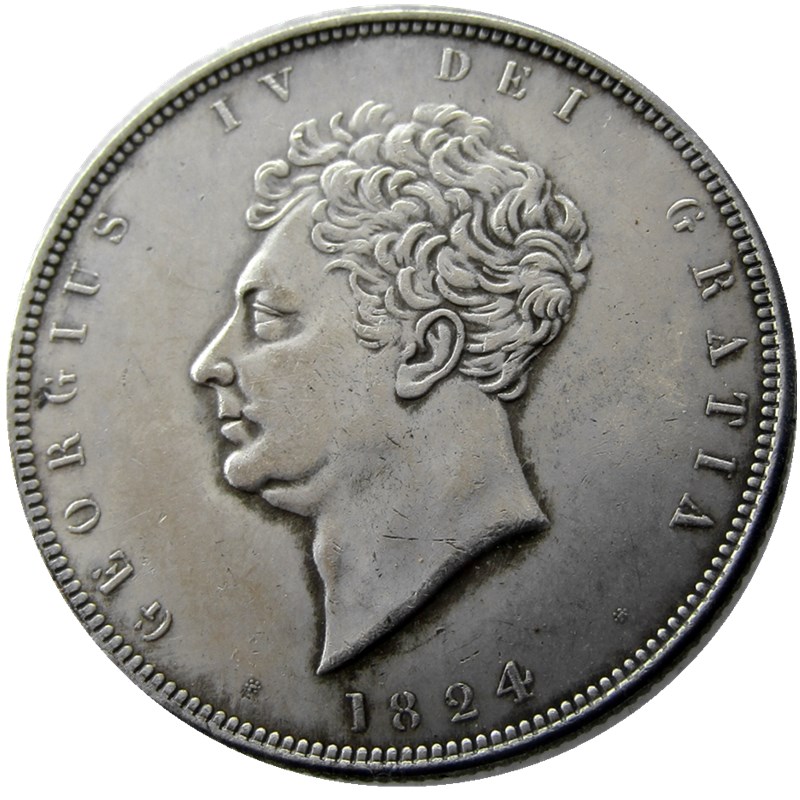 Great Britain 1824 George IV Half Crown Copy Coin