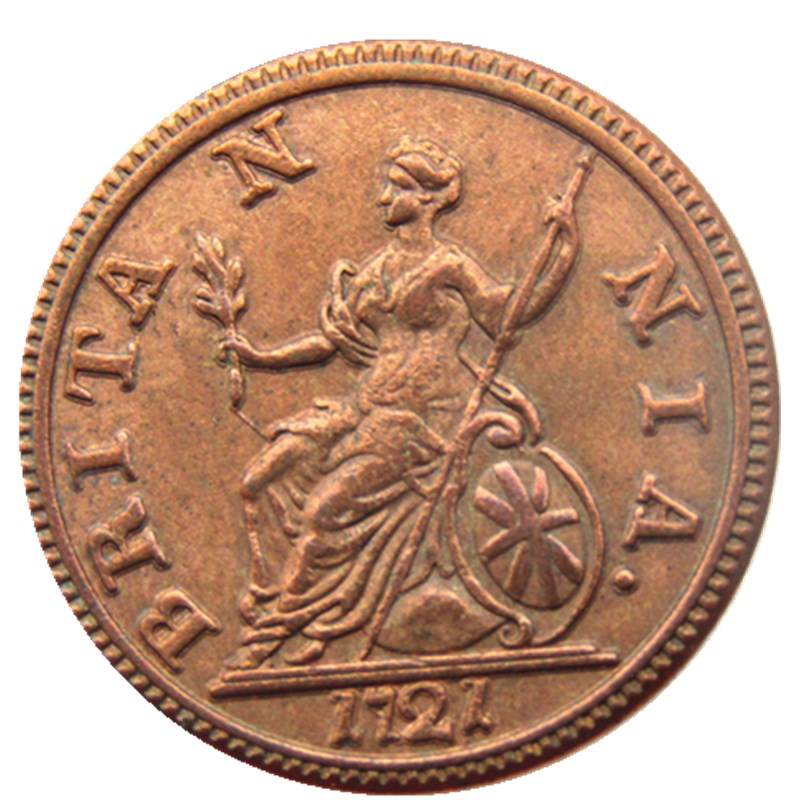 UK 1721 Browsing British Coins of George I,very rare copy coin