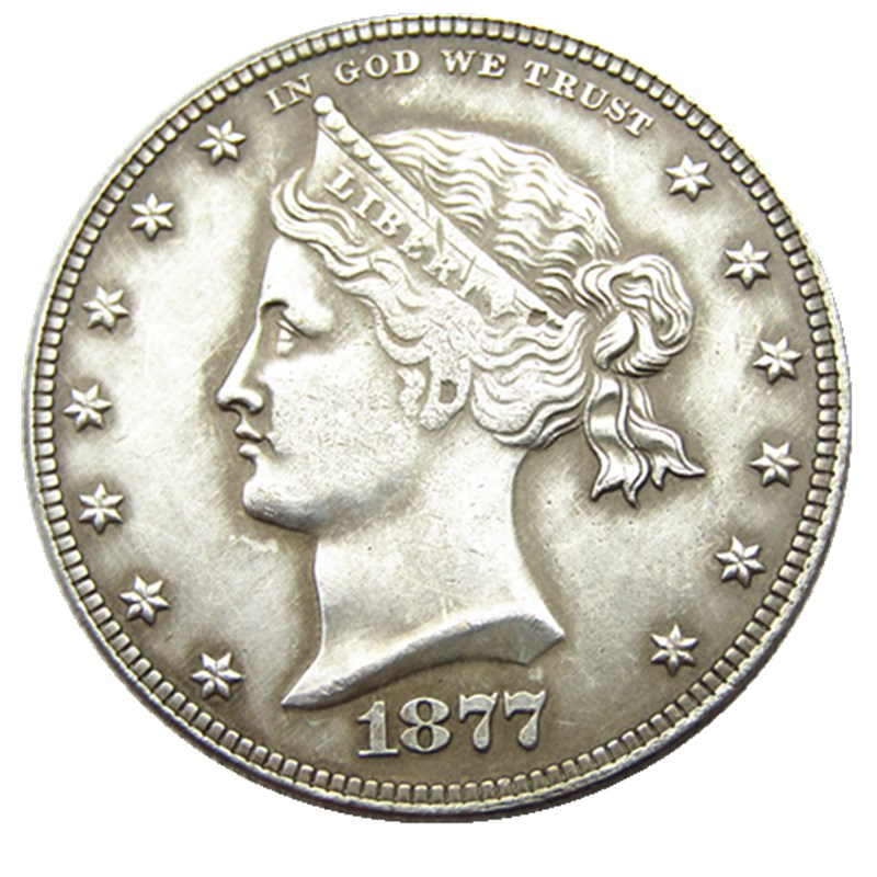 USA 1877 Sailor Head Half Dollar Patterns Silver Plated Copy Coin