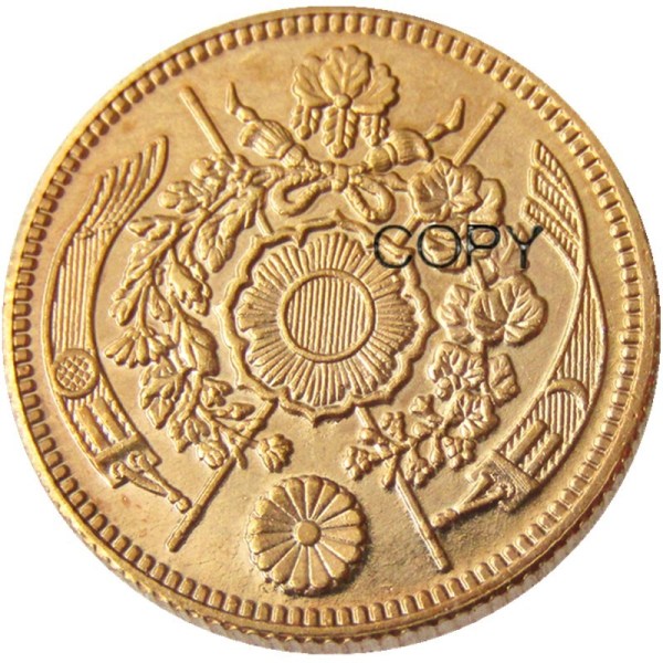 JP(03)Japan Asia Meiji 9 Year 2 Yen Coin Copy