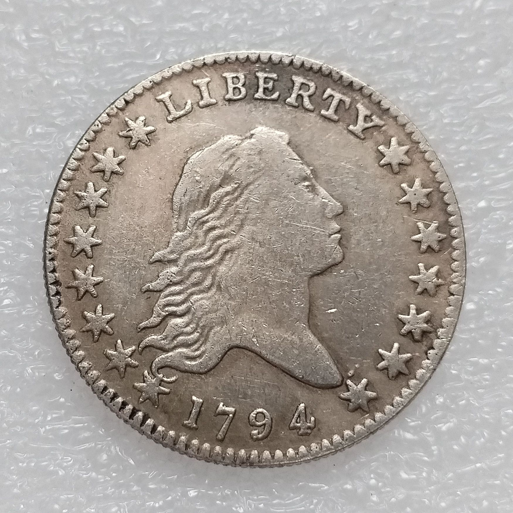 USA 1794 Flowing Hair Half Dollar Half Dollar Patterns Silver Plated ...