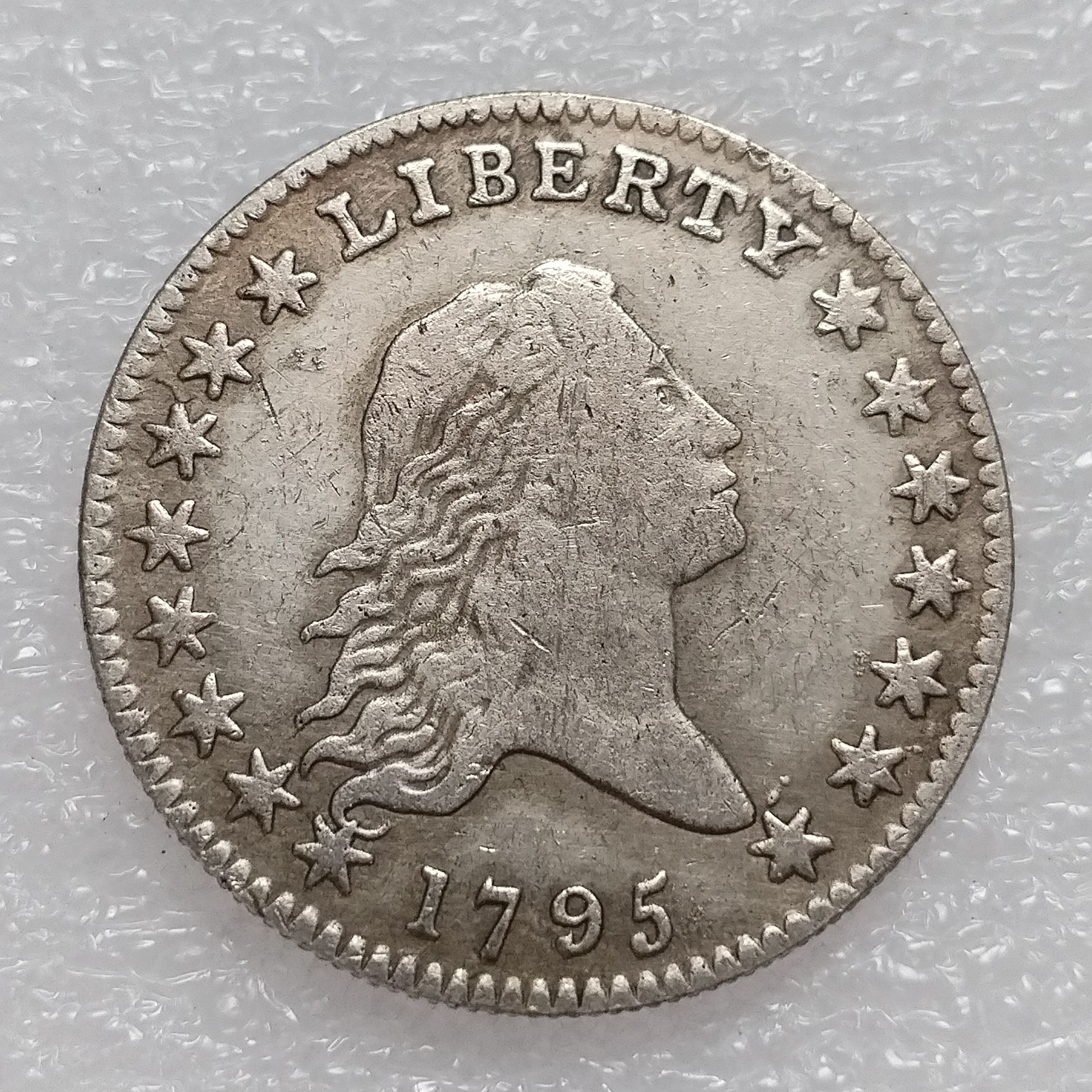 USA 1795 Flowing Hair Half Dollar Half Dollar Patterns Silver Plated ...