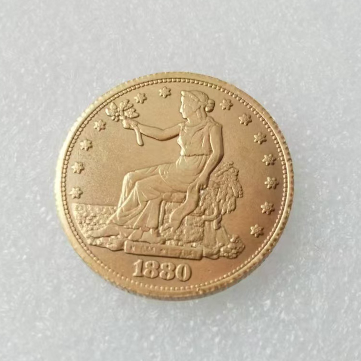 USA Fantasy Trade Dollar 5D 1880 Commemorative Coin Copy United Sates ...