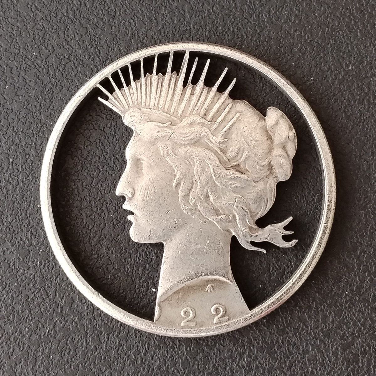 Copy USA Cut Coin One Dollar Amazing Art Hollow Out Metal Craft Collectible