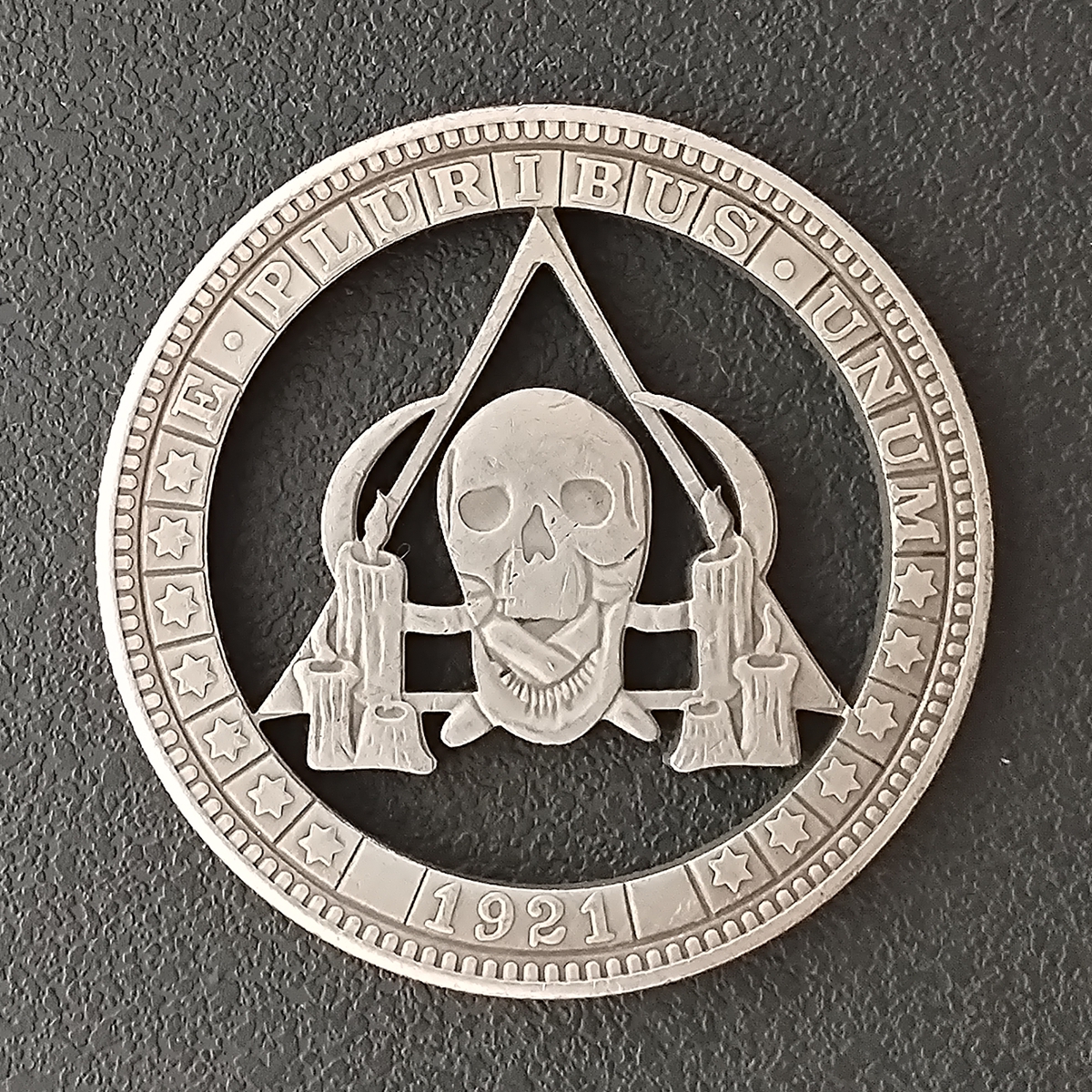 Copy USA Cut Coin One Dollar Amazing Art Hollow Out Metal Craft Collectible