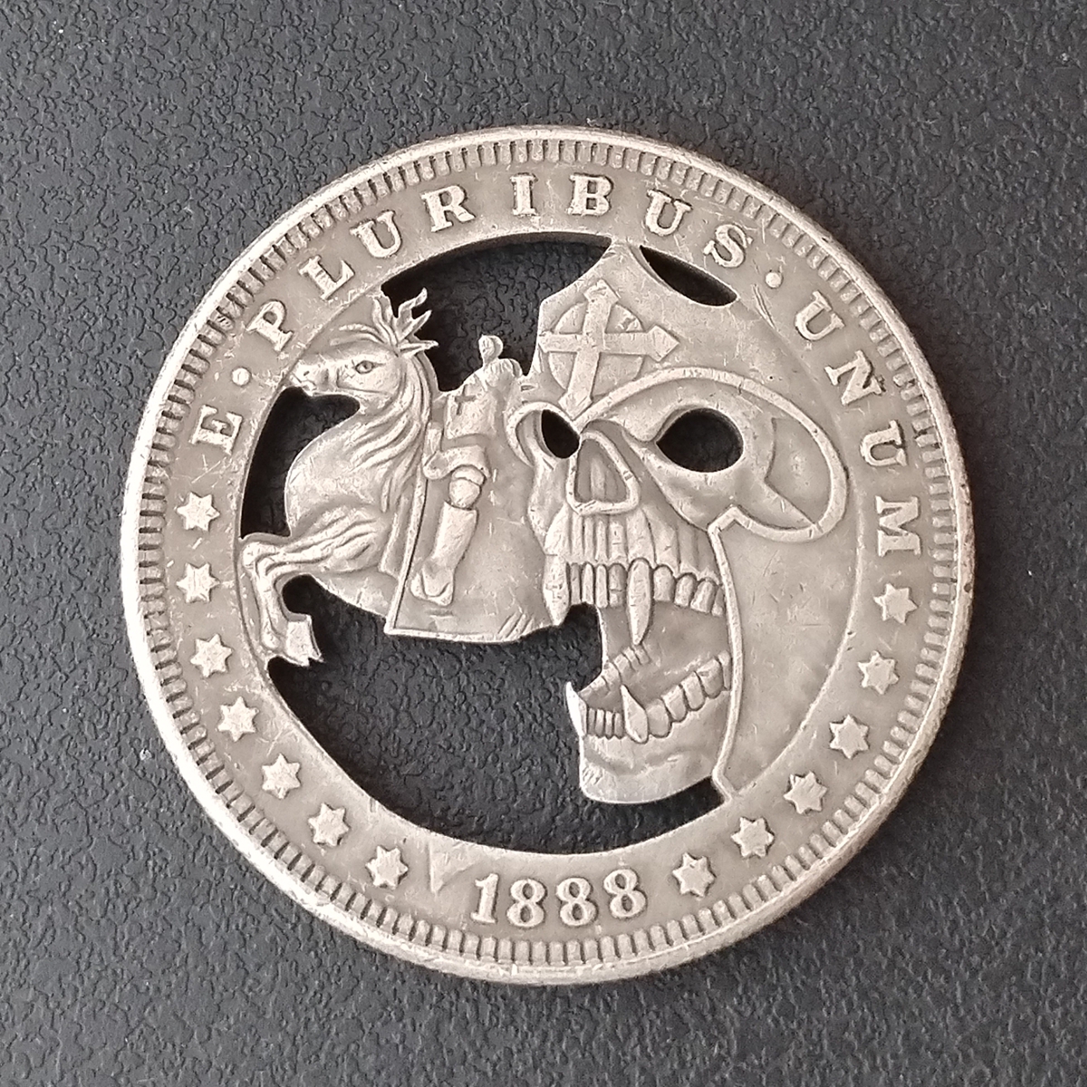 Copy USA Cut Coin One Dollar Amazing Art Hollow Out Metal Craft Collectible