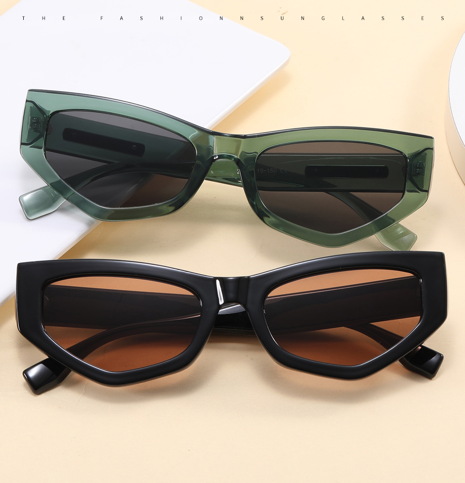 Wholesale China Cat Eye Women Small Polygon Sunglasses Superhot Eyewear