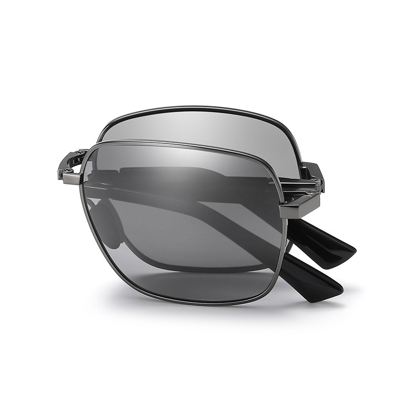 Wholesale Folding Metal Rectangle Polarized Sunglasses - Superhot Eyewear