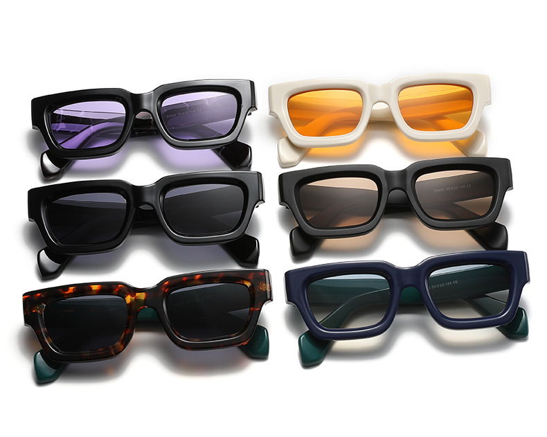 Wholoesale Rectangle Thick Sides Cat Eye Sunglasses - Superhot Eyewear