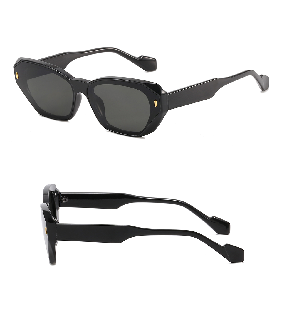 Wholesale China Chic Cat Eye Women Irregular Narrow Sunglasses