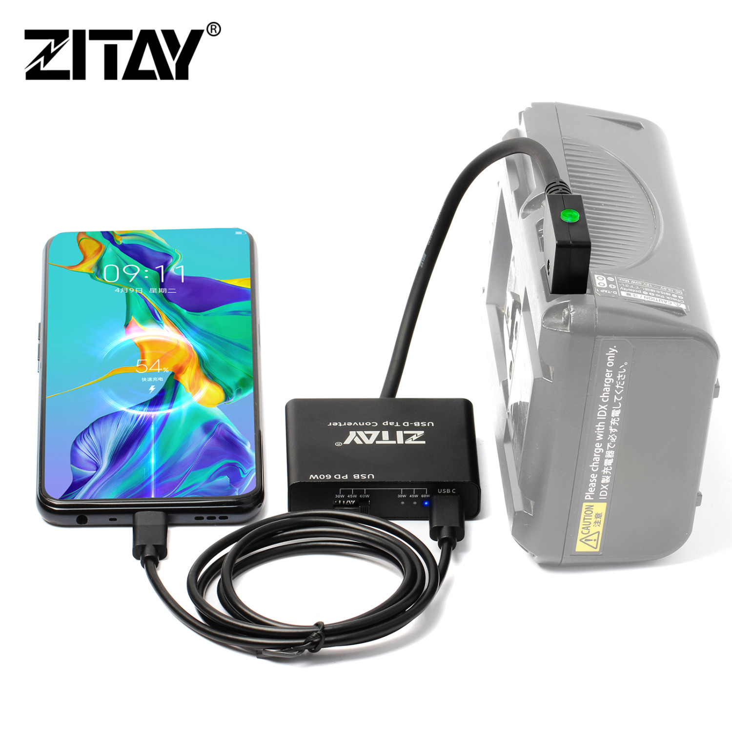 US$ 39.99 - ZITAY New Version Dtap to USBC PD Fast Charging Adapter for Camera Phone Laptop ...