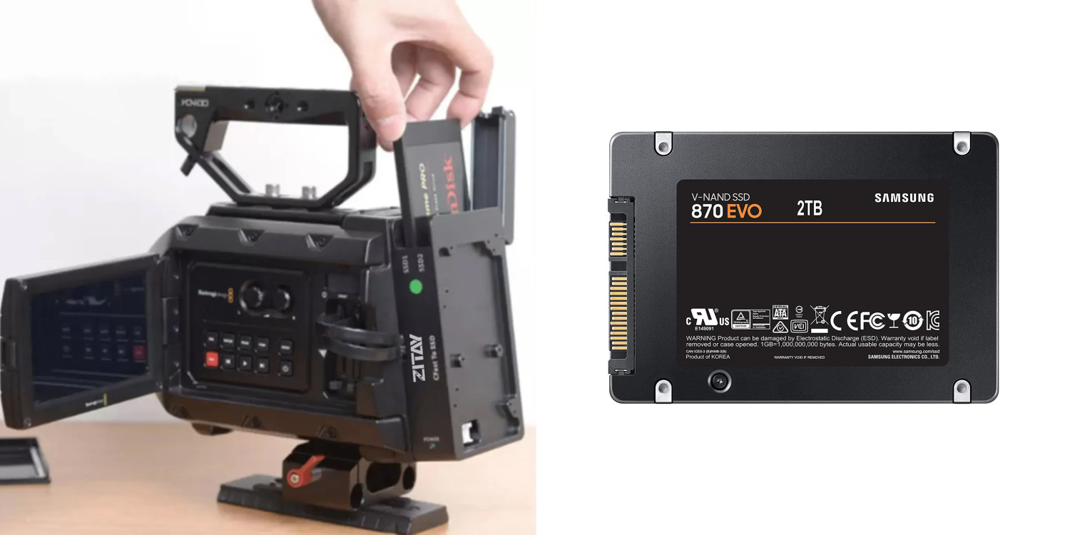 ZITAY Dual CFast to SSD Adapter for Blackmagic URSA, URSA Mini, and ...