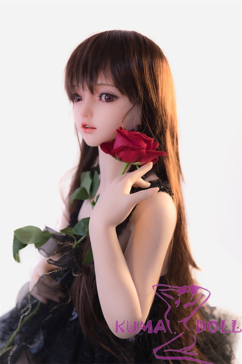 Full Silicone AIO Sanhui Doll 125cm E-cup #11 head with seamess black dress