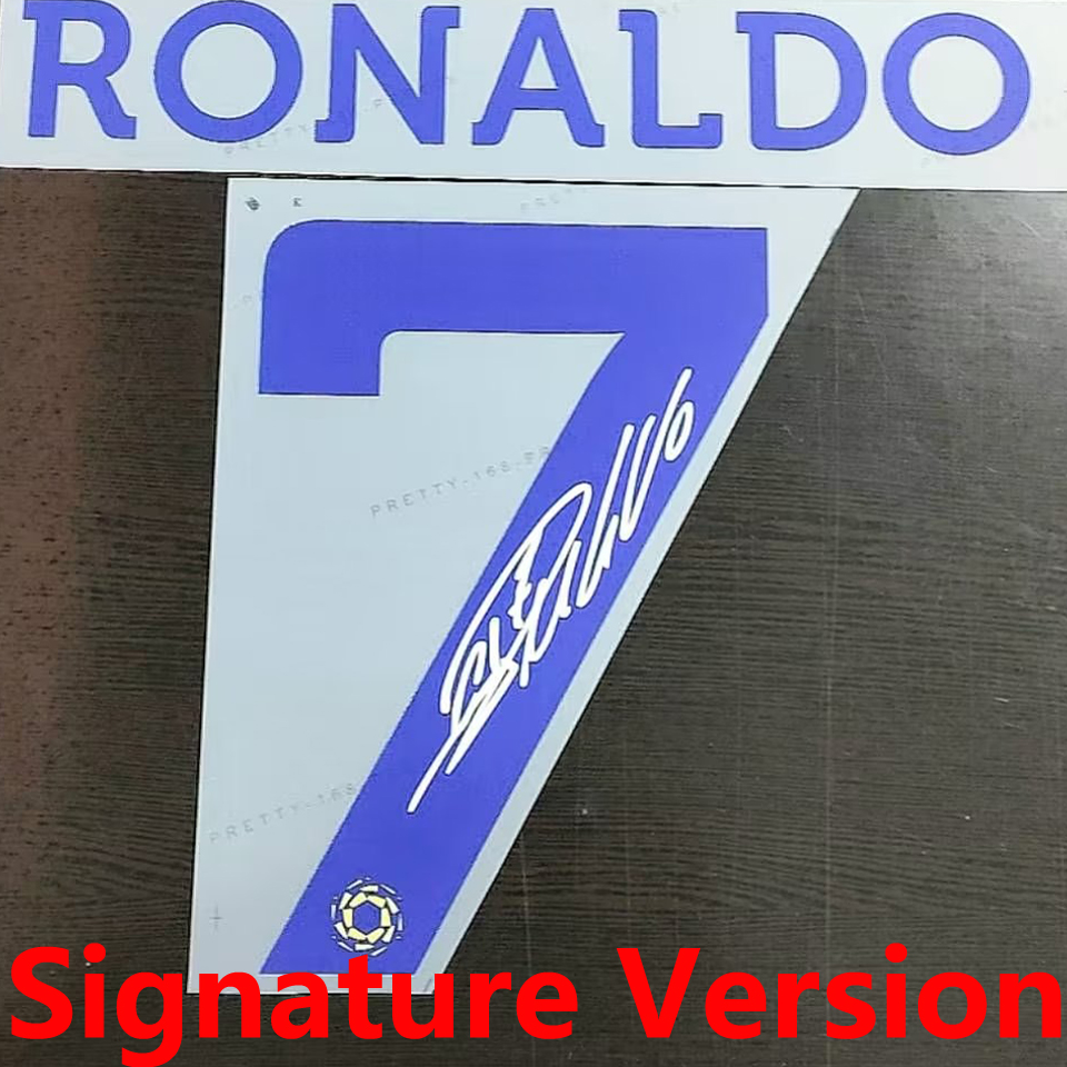 RONALDO #7 Signature Version Al Nassr Home Font 2023