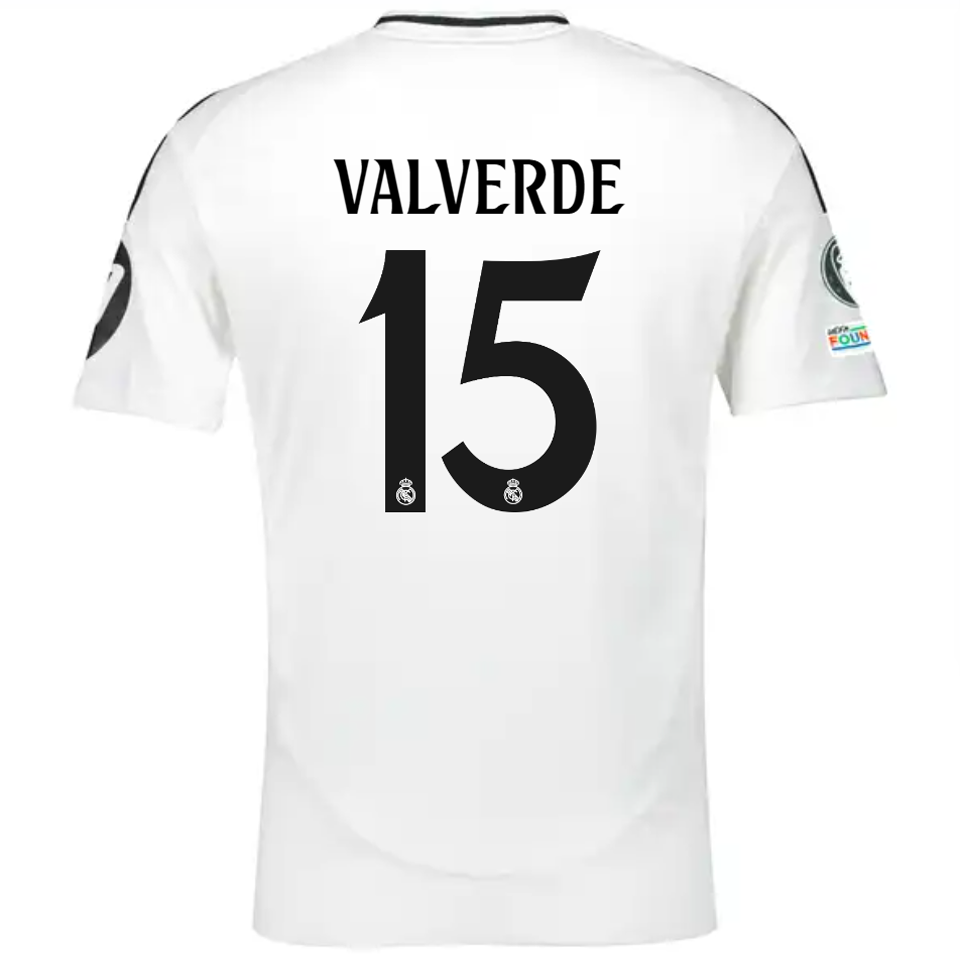 VALVERDE #15 RM 1:1 Quality Home Fans Jersey 2024/25