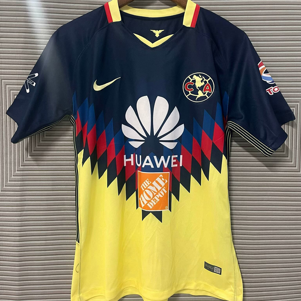 2018 Club America White Retro Soccer Jersey