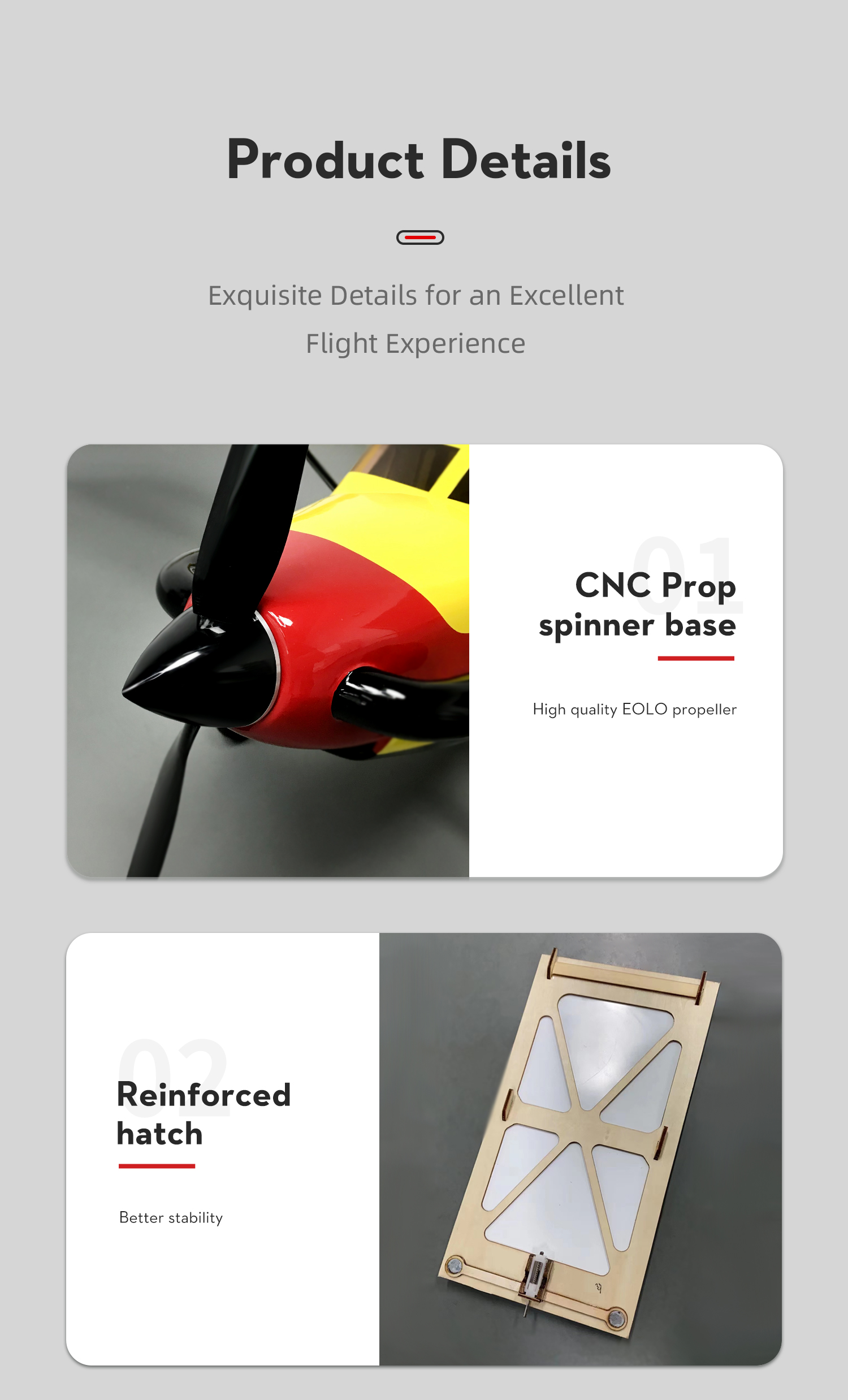 OMPHOBBY 65 Bushmaster RC Balsa Airplane