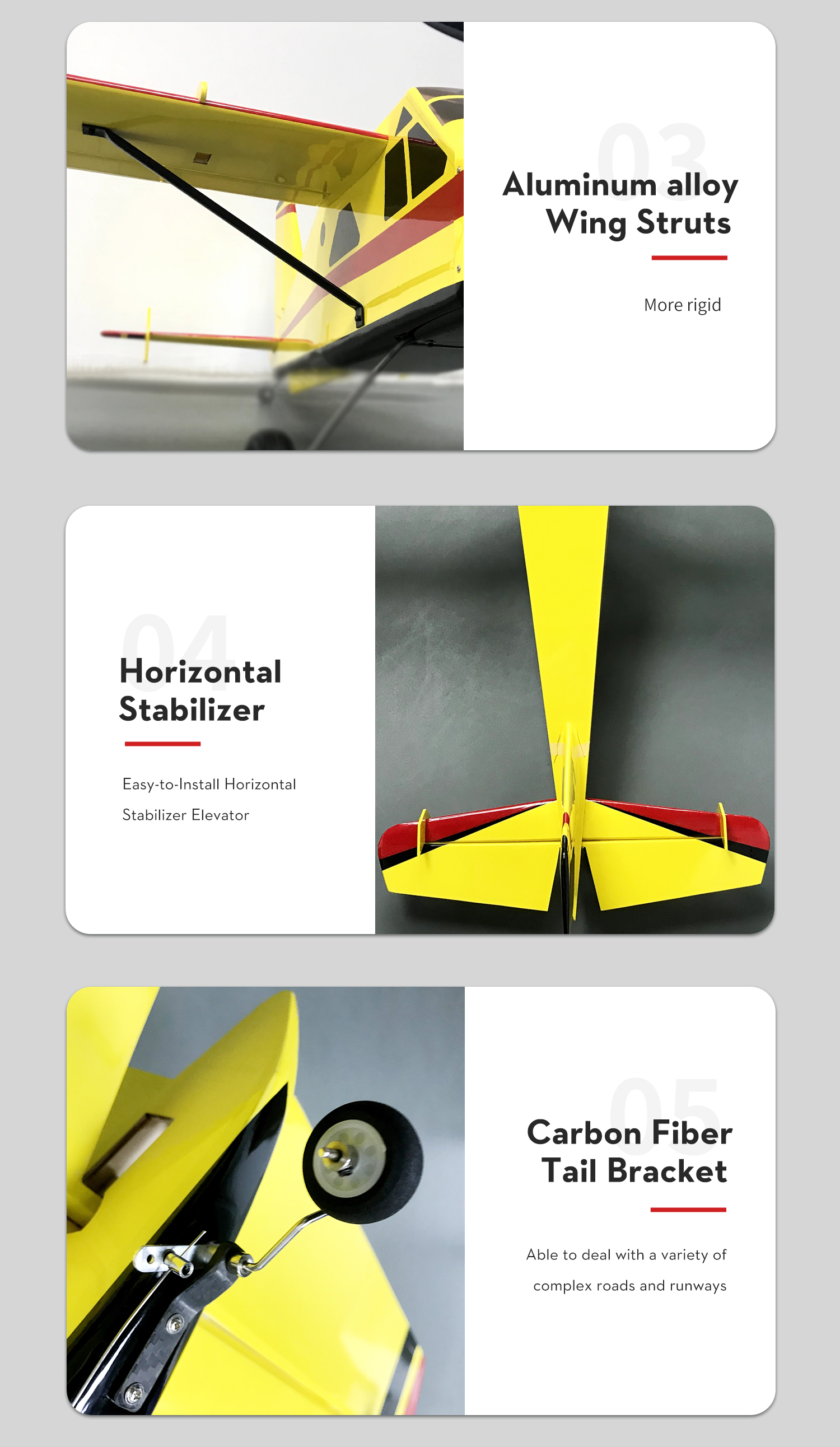 OMPHOBBY 65 Bushmaster RC Balsa Airplane