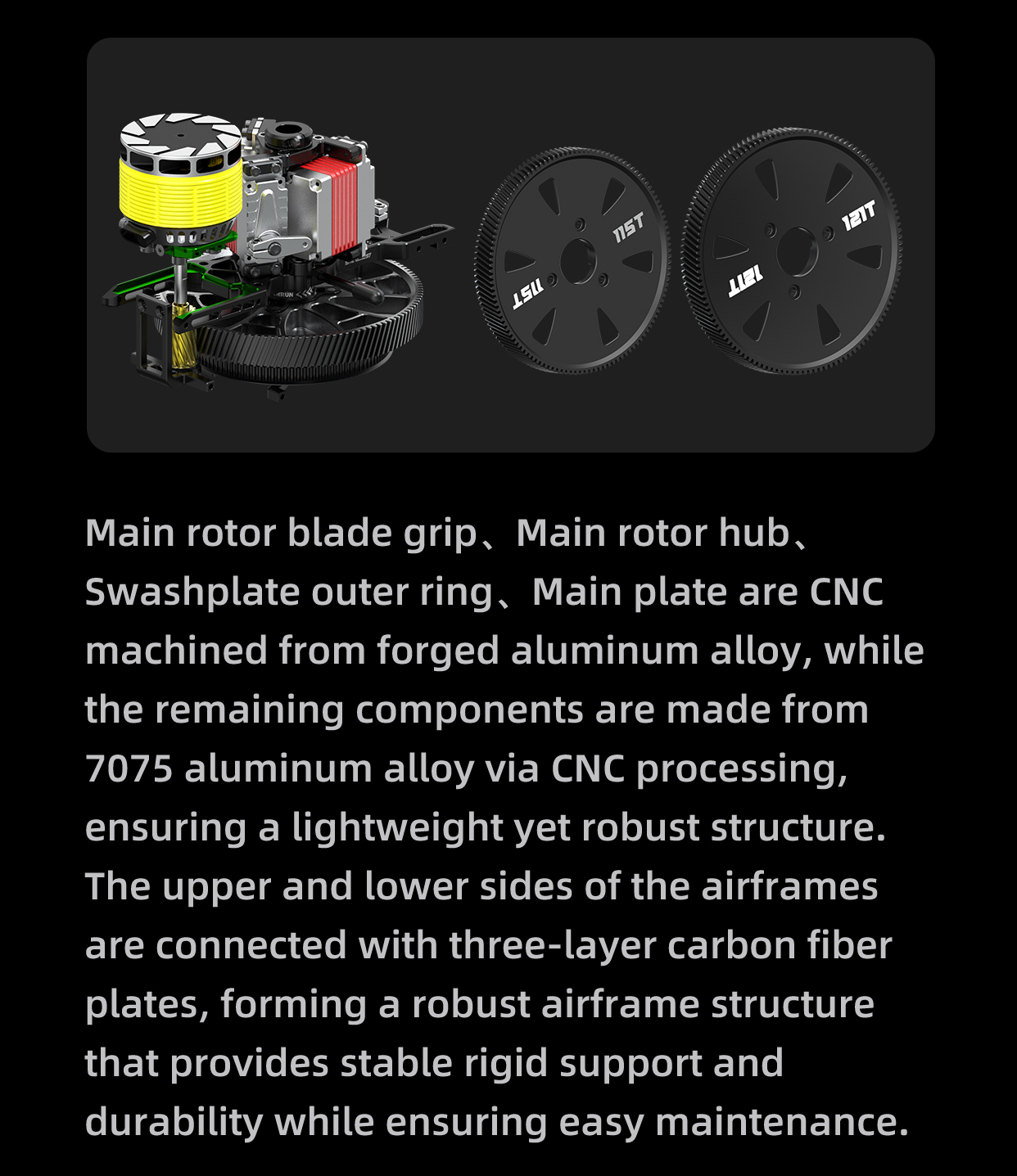 OMPHOBBY M5 RC Helicopter Frame Kit Preorder | 3D Flight-Ready & High ...