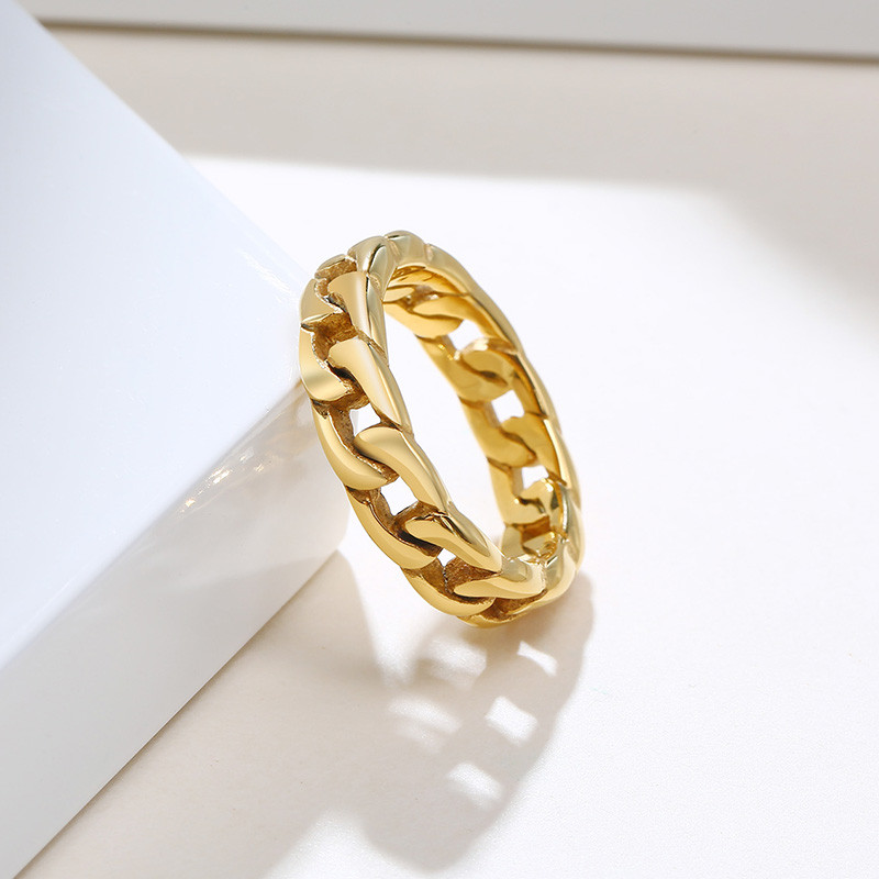 Wholesale Stainless Steel Curb Link Chain Ring