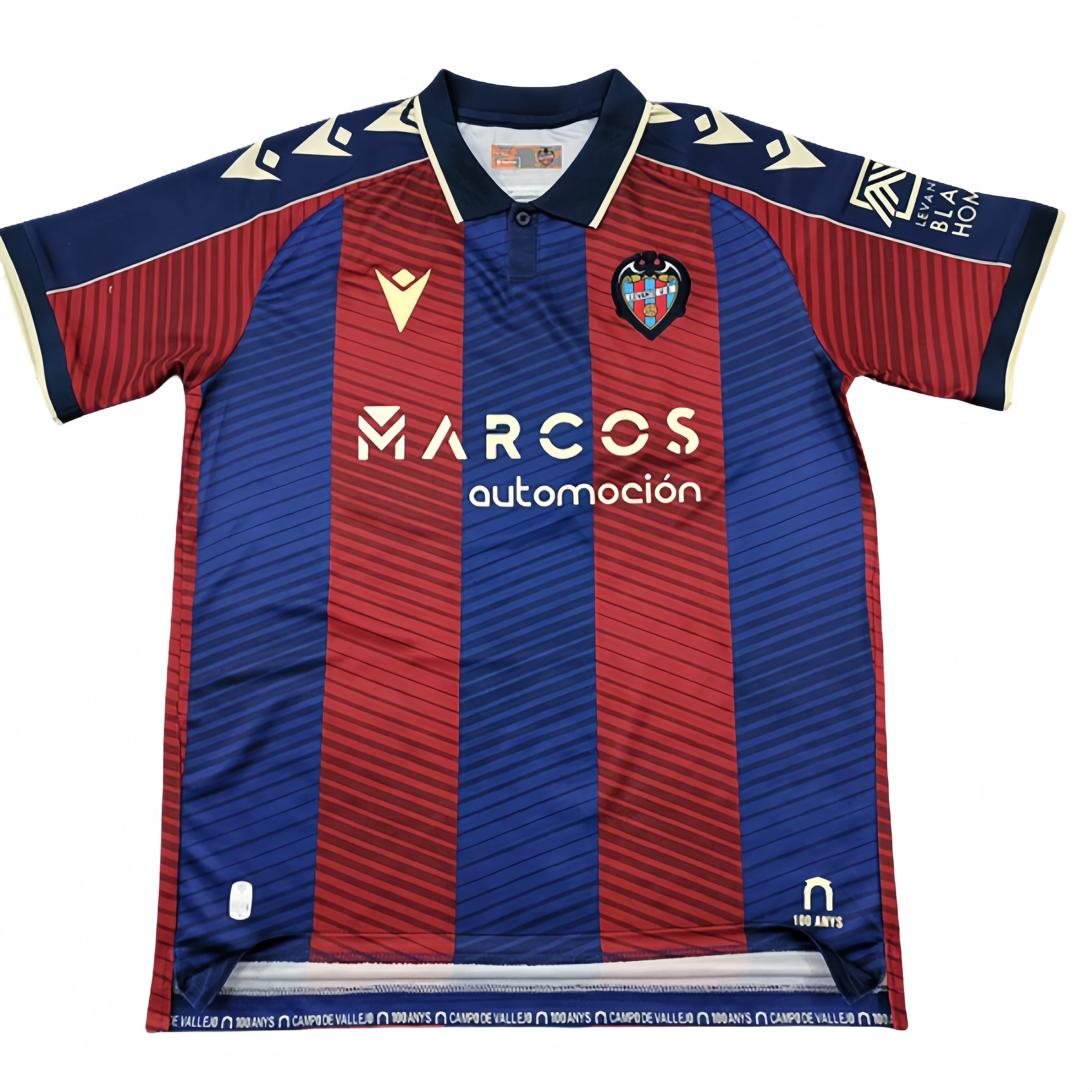2025-26 Mens Levante UD Black red blue Fans Soccer Jersey