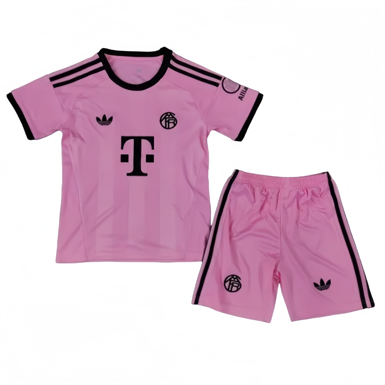 2025/26 Kids Bayern Munich pink Goalkeeper soccer jersey