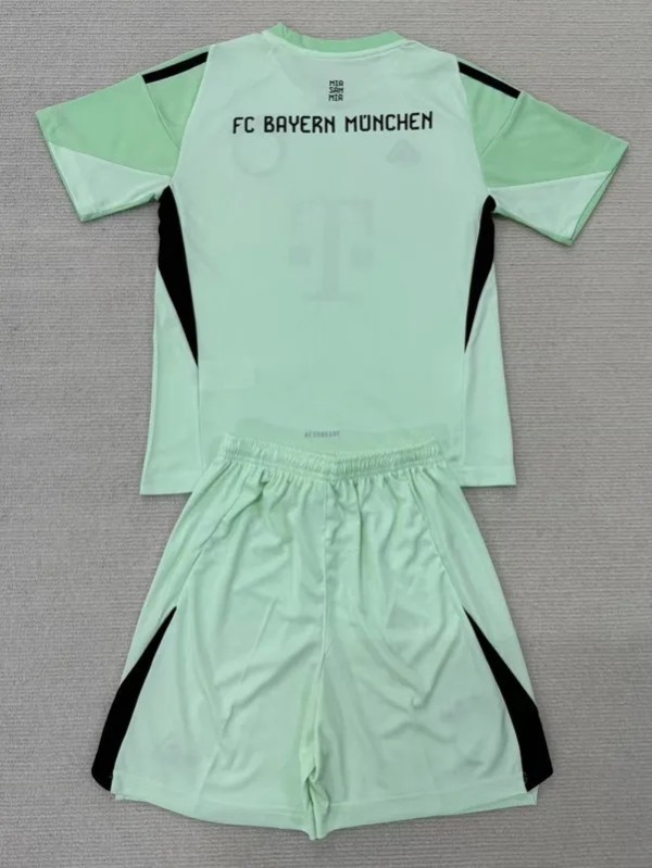 2025/26 Kids Bayern Munich Green Goalkeeper soccer jersey