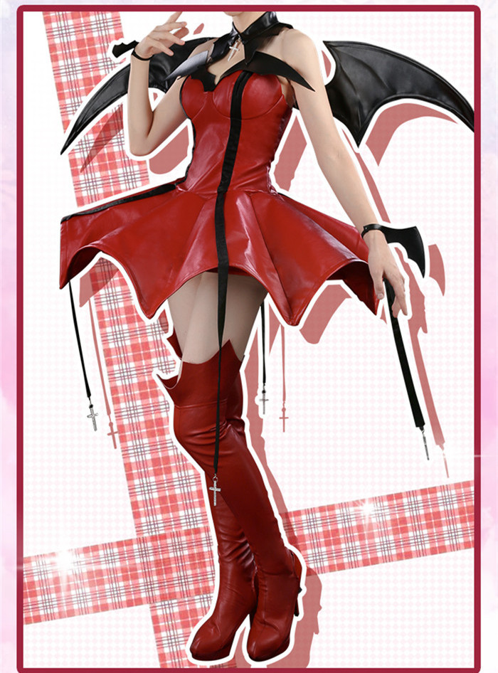 US$ 95.99 - Shugo Chara Utau Hoshina Little Devil PU Dress Halloween ...