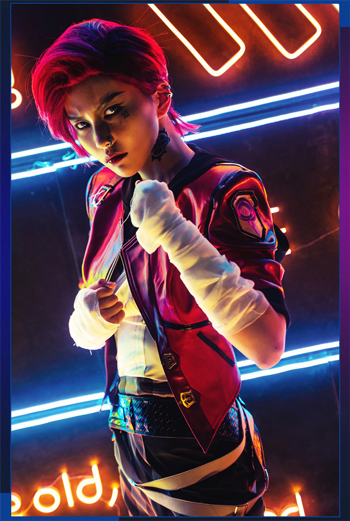 US$ 116.99 - LOL League of Legends the Piltover Enforcer Vi Cosplay ...