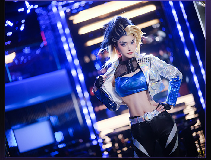 US$ 82.99 - League of Legends KDA All Out Akali Cosplay Costume - www ...