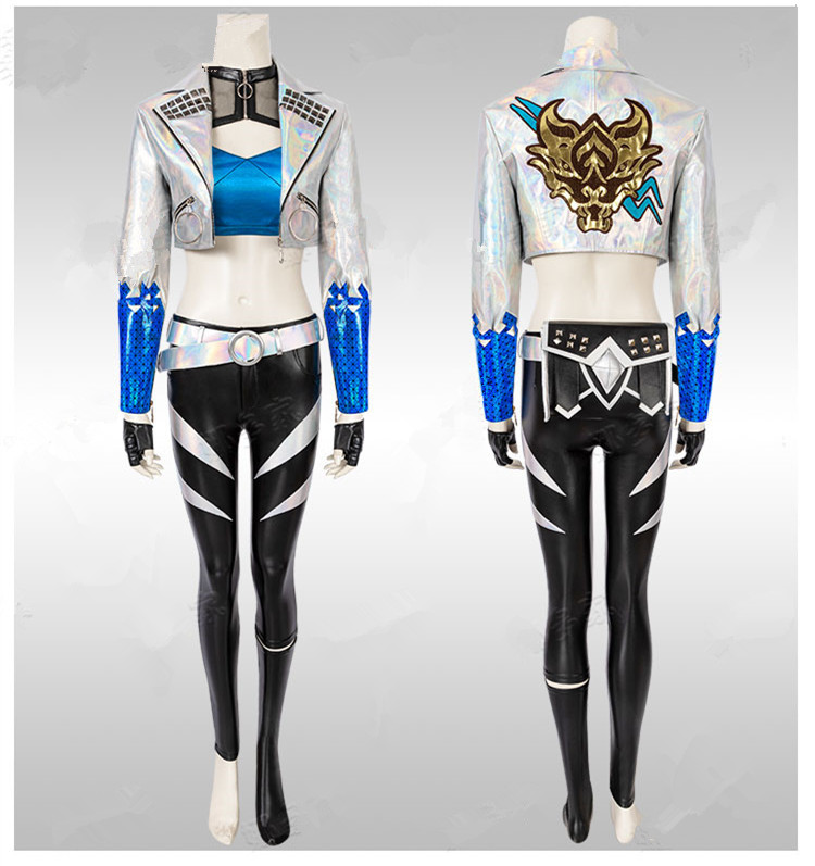 US$ 82.99 - League of Legends KDA All Out Akali Cosplay Costume - www ...