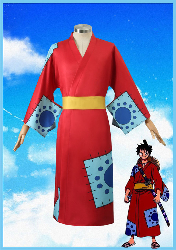 US$ 39.99 - One Piece Wano Country Monkey D. Luffy Cosplay Costume ...