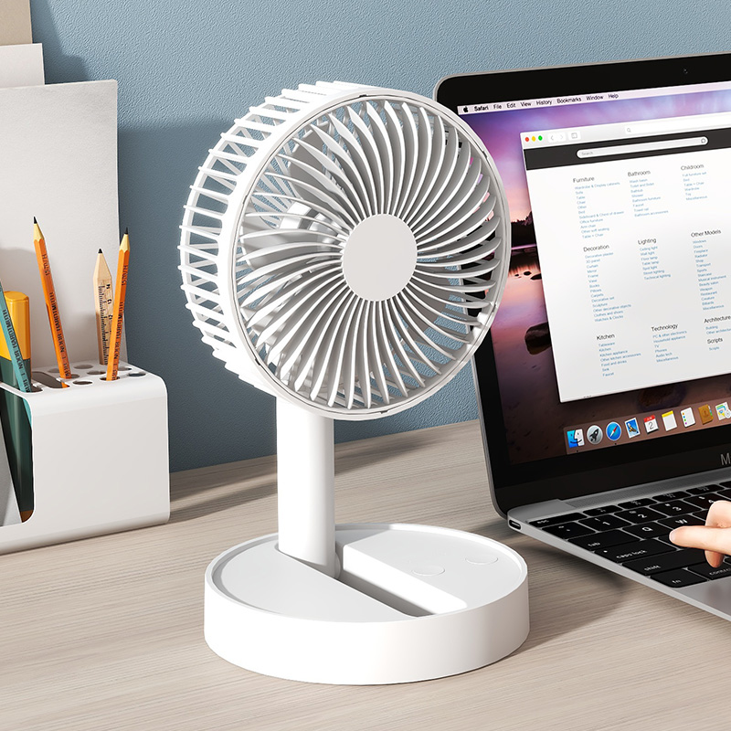 KASYDoFF USB Mini Table Stand Fan Quiet Cooling Air Strong Wind Small ...