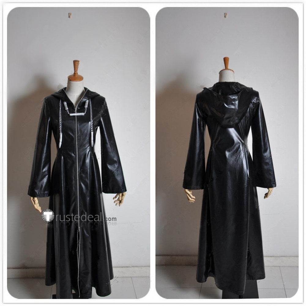 Kingdom Hearts 2 Organization XIII 13 Black Cloak Cosplay Costume
