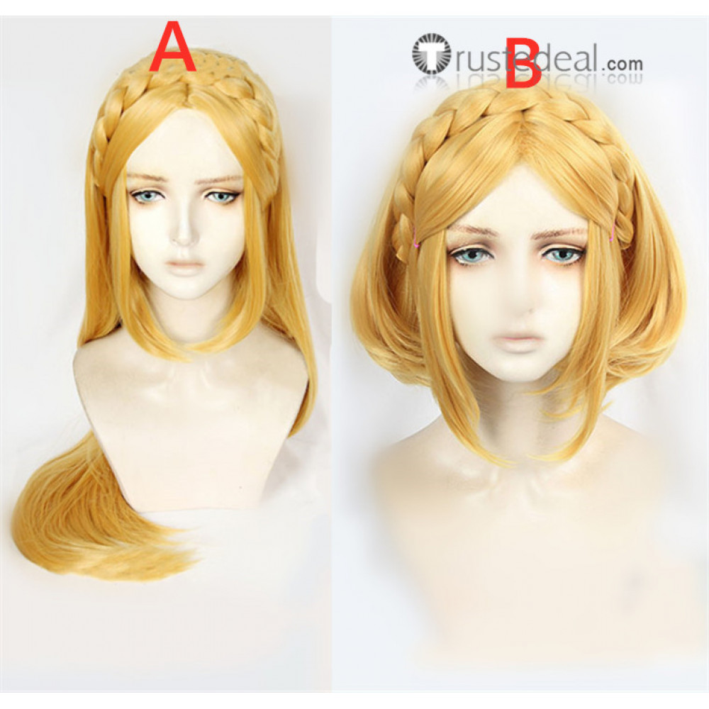 The Legend of Zelda Breath of The Wild Princess Zelda Blonde Braids ...