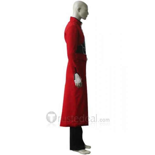 Fate Stay Night Archer Shirou Emiya Red Cosplay Costume