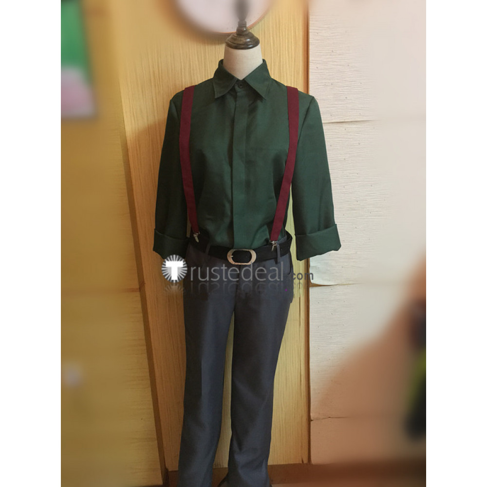 Steins;Gate Itaru Hashida Daru Green Cosplay Costume