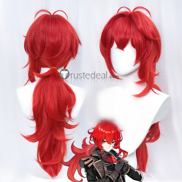 Genshin Impact Barbara Diluc La Signora The Fair Lady Blonde Red ...