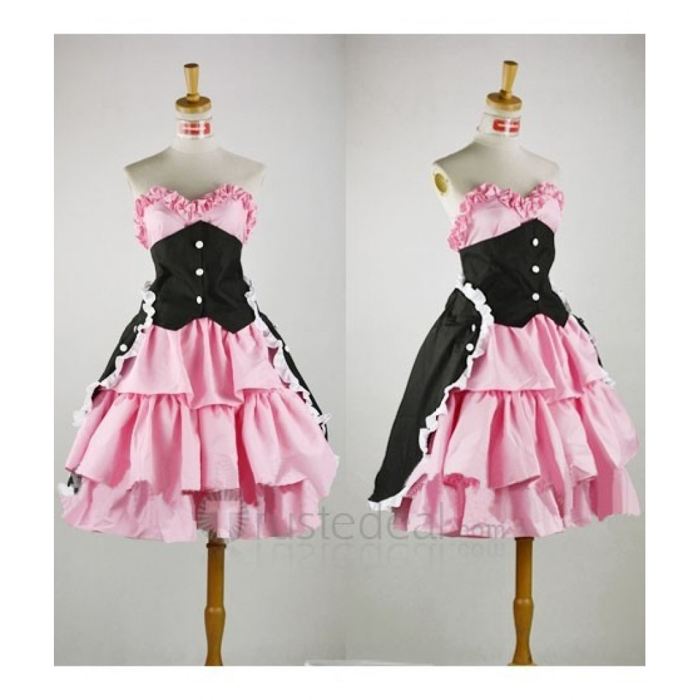 Pandora Hearts Pink Lottie Cosplay Costume